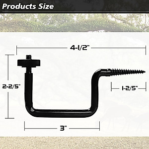 Foricx Trail Camera Mount, Trail Camera Holder, Hunting Accessory, 3 Pack Tracking Camera Bracket, Tree 1/4" x 20 Screw Mounting Brackets for Reliable Camera Placement，Trailcam Holder for Hunting