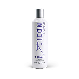 K I.C.O.N. Drench Highly Moisturizing Shampoo with Anti-Aging Ingredients that Protect and Nourish Hair, Shampoo for Dry Hair, 8.5 Ounces