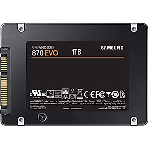 Samsung 870 EVO MZ-77E1T0E 1 TB Solid State Drive - 2.5" Internal - SATA (SATA/600)