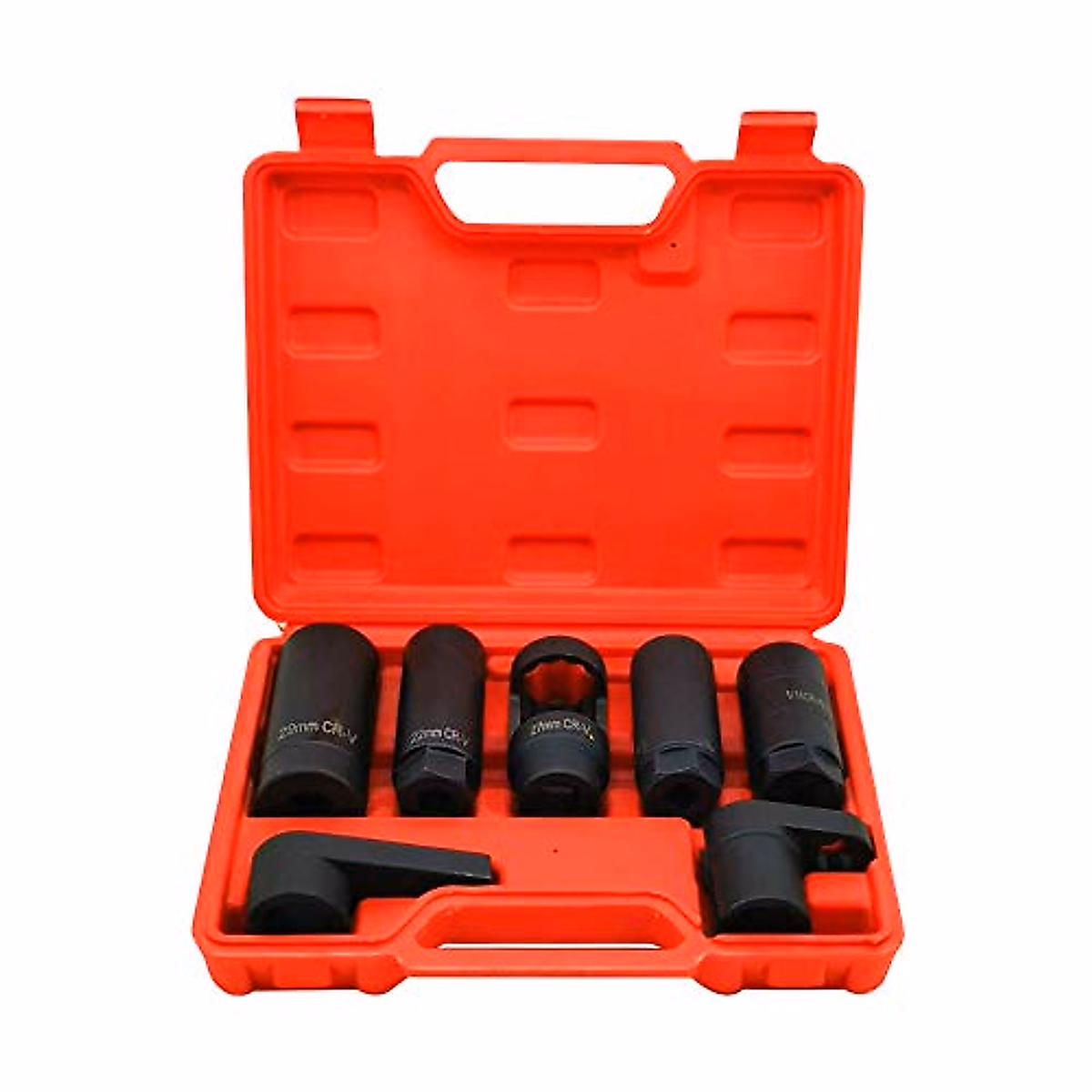 7PCS Oxygen Sensor Socket 22mm (7/8 in), 27mm, 29mm fits All Vehicle O2 Removal and Installation Universal Puller and Removal Tool