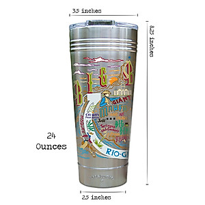 Catstudio Big Bend Thermal Tumbler | Triple Wall Insulation With Non Slip Bottom | Great Travel Cup for Water, Coffee, Tea, or Smoothies