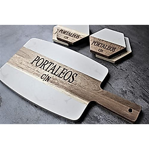 Minimalist Personalized Marble and Wood Cutting Board Custom Cutting Board Charcuterie Board Christmas Anniversary Wedding Gift Bridal Shower Gift Engagement Gift Housewarming Gift