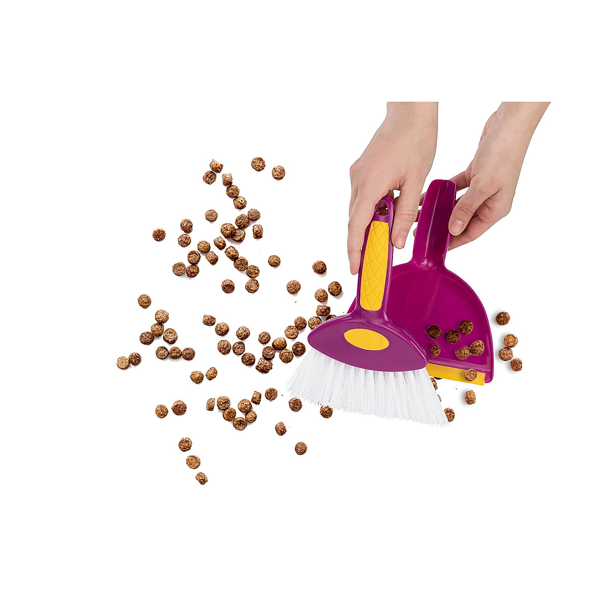 Cadet Home Solutions Broom Mini Hand Whisk and Snap-on Dustpan Set (1, Small)