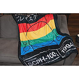 JUST FUNKY Playstation Soft Fleece Throw Blanket | 45 x 60 Inch Lightweight Cozy Blanket