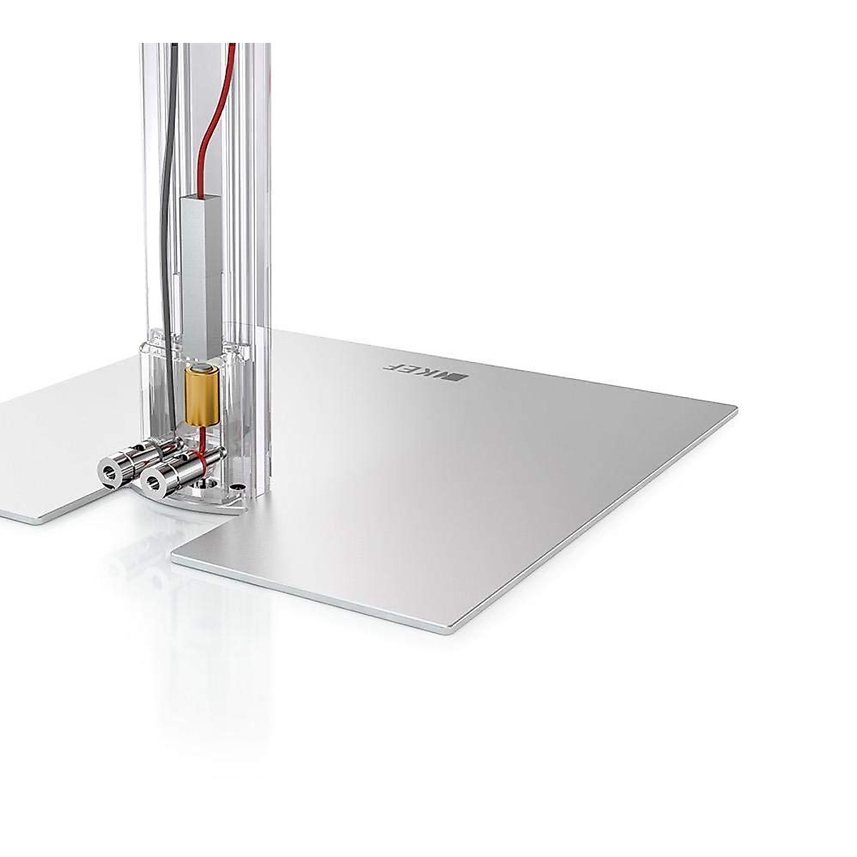 KEF TFLSTWH T-Series Floor Stand Pair Speaker - Silver