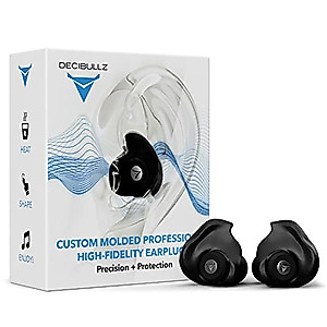 Decibullz - Custom Molded Professional Filters, Perfect for Musicians, Recording Professionals and Concertgoers