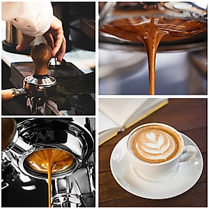 VIGIND 51mm Bottomless Portafilter 3 Ears Included 1 Cup filter Basket,Compatible For Delonghi EC680 EC685,EUPA and SMEG Coffee Machine,Stainless Steel Coffee Espresso Machine Part and Wooden Handle