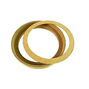 1 Pair 8" MDF Speaker Rings - Recess with Bezel Mounting Spacer Recessed Custom Mount Installation Subwoofer