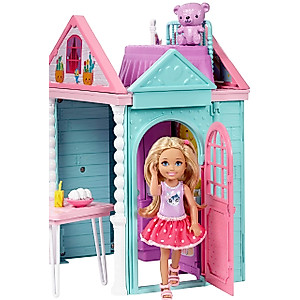 Barbie Club Chelsea Two-Story Playhouse Playset and Teddy Bear