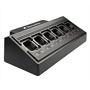 ArrowMax AM6R4138-120-V3 Six Unit Rapid Bank Charger for Motorola CP200 CP200XLS MOTOTRBO CP200D CP340 CP360 CP380 EP450