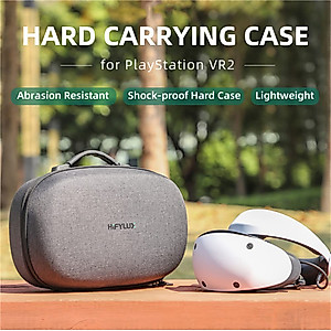 Hard Carrying Case for PlayStation VR2 All-in-One VR Gaming Headset and Touch Controllers, Portable Travel Cover Storage Bag for PS VR2 Accessories PS-BF28