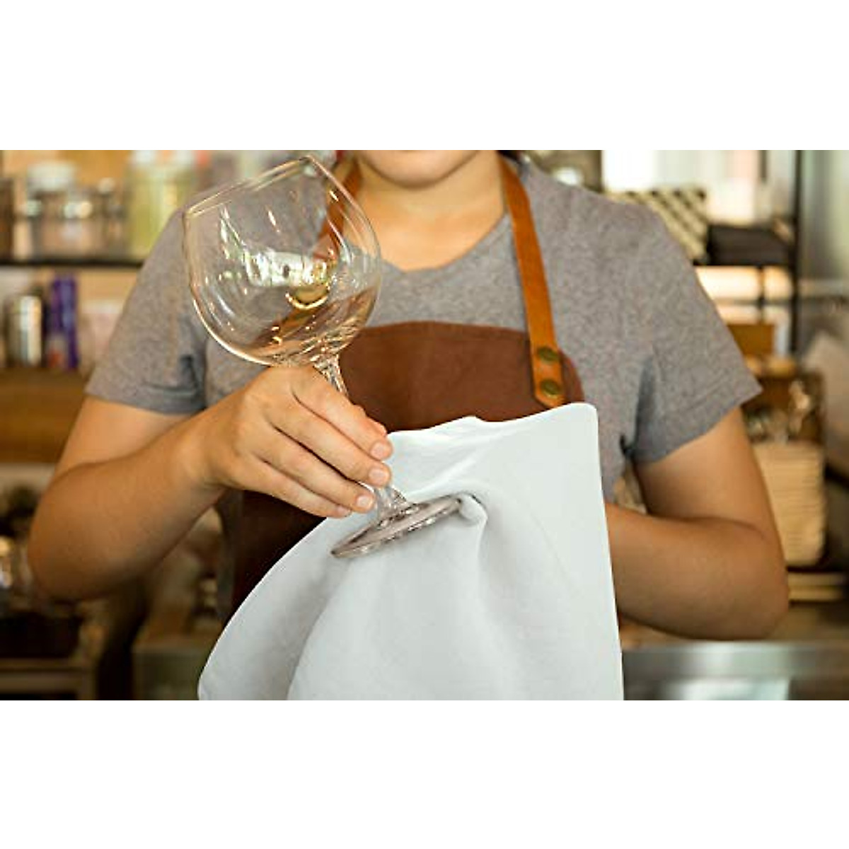 Royale Linens Flour Sack Dish Towels - 28" X 28" Kitchen Towel - Super Absorbent White Flour Sack -100% Ring Spun Cotton -Tea Towels - For Embroidery, Cloth Diapers, Cheese Strainers -(12 Pack, White)