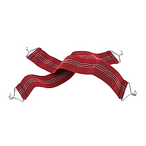 Curqia 3pcs Zero Gravity Chair Accessories Thicken Fabric Reclining Chair Reinforcement Belt Replacement, Red