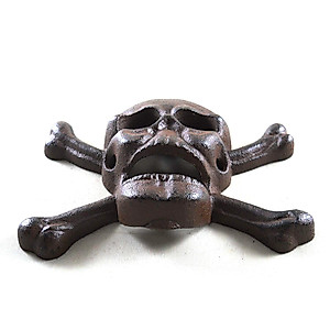Cast Iron Wall Mounted Skull & Crossbones Bottle Opener