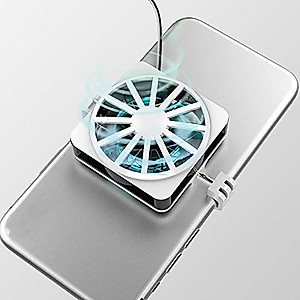 JYXDKD Mobile Phone Cooler Universal Gaming Phone Cooler Portable RGB Fan Holder Heat Sink Anchor Game Radiator
