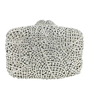 ZLXDP Women Crystal Clutch Evening Handbags Diamond Purse Wedding Party Dinner Bag