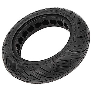 Keenso Electric Scooter Tire, 10x2.50C Anti‑Explosion Scooter Rubber Tyre Electric Scooter Replacement Tire Black for Max G30 Scooter