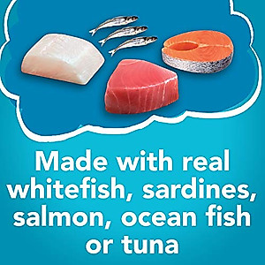 Purina Friskies Wet Cat Food Variety Pack, Fish-A-Licious Shreds, Prime Filets & Tasty Treasures - (32) 5.5 Oz. Cans