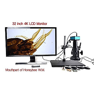 HAYEAR 4K UDH 2160P 1080P HDMI Industrial Microscope Camera for Machine PCB Board CPU Repair Soldering High Speed No Lag Portable Set