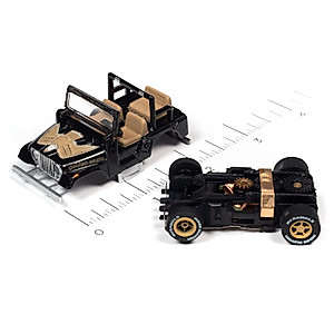 Auto World Xtraction Off Road 1979 Jeep CJ-7 (Black) HO Scale Slot Car