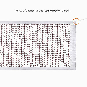 NKTM Badminton Net, Badminton Sets for Backyards with Net Badminton Net for Backyard Badminton Nets Portable Badminton Tournament Net for Garden Schoolyard Backyard (20 FT x 2.5 FT)