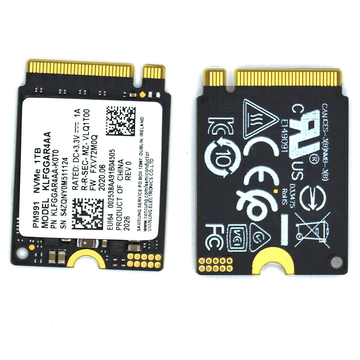 FASHION SPROUT 1TB M2 2230 SSD NVMe PCIe Gen3 x4 PM991 KLFGGAR4AA-K0T0 for Microsoft Surface Pro X 7+ 8 Laptop 3 4