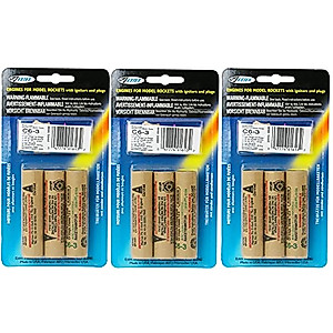 Estes C6-3 Mini Bulk Pack - 3 Packs of 3 for 9 Engines/Motors with Starters