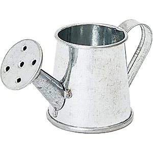 12-Pack Mini Galvanized Watering Can, Decorative Mini Watering Can for Crafts, Party Favors, Housewarmings, Garden-Theme Parties, and Home Decor (Silver, 3x1.6 in)