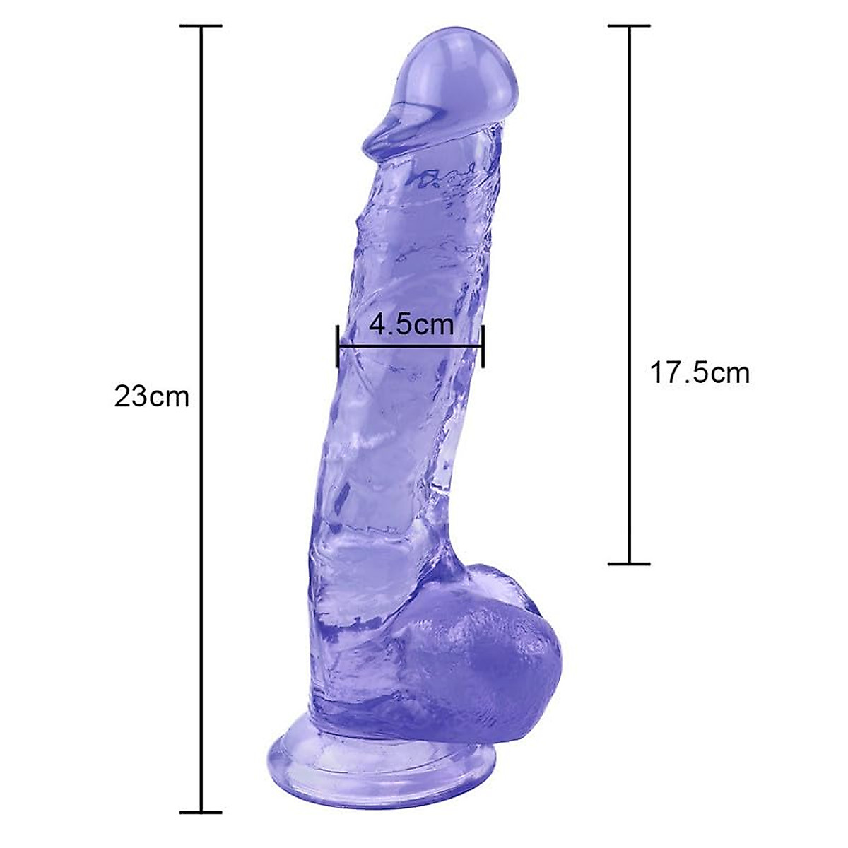 9.05 inches Premium Realistic Classic Dick Wand with Strong Suction Cups Used for Women and Couple-QF79
