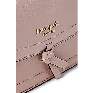 Kate Spade New York Knott Pebbled Leather Flap Crossbody Mochi Pink One Size