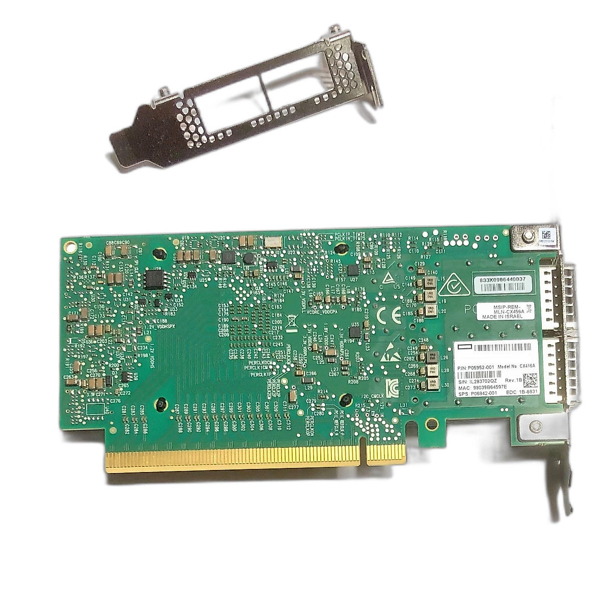 Mellanox CX416A ConnectX-4 40/56Gbe Dual-Port QSFP EDR PCi-Express 3.0 x16 Network Adapter Card MCX416A-BCAT