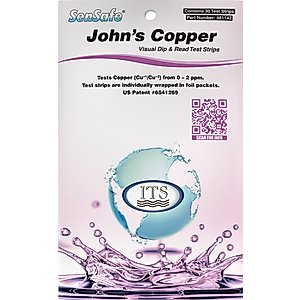 Industrial Test Systems 481142 Sensafe Copper (John's) Water Test Strips 30 Pack