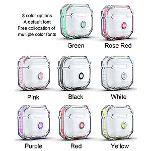 HGS Custom Case Compatible with Airpods 3 Case,Personalized Two-Color Design Sturdy Shockproof Protective Case for Airpods 3 2021,with Anti-Lost Rope