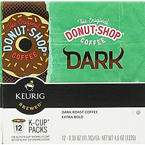 The Original Donut Shop Dark Keurig Single-Serve K-Cup Pods, Dark Roast Coffee, 72 Count
