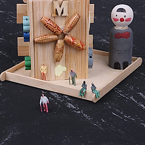 Sevender Gearbox 100PCS 1/100 Painted Figures Tiny People Model Painted Figures People Figure Layout Plastic