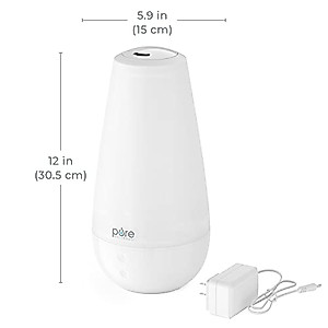 Pure Enrichment® PureSpa™ XL 3-in-1 Cool Mist Humidifier, Essential Oil Diffuser & Mood Light - 2L Tank Provides Powerful Mist Coverage up to 350 sq ft in Bedroom, Office & Large Rooms