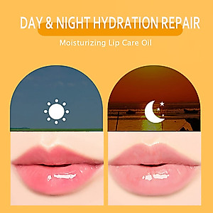 2 PCS Crystal Jelly Lip Oil Hydrating Lip Gloss Plumping Lip Tint Moisturizing Transparent Toot Lip Balm, Long Lasting Nourishing Lip Glow Oil Lip Care Products