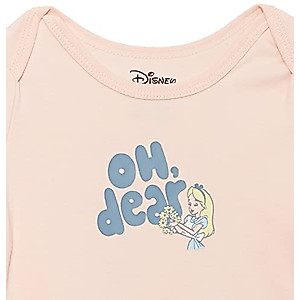 Amazon Essentials Disney | Star Wars Baby Girls' Sleeper Gowns, Pack of 3, Alice Tea Party, 0-6 Months