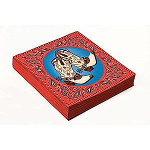 Forum Novelties X75921 Way Out West Napkin, Multi-Colour, One Size