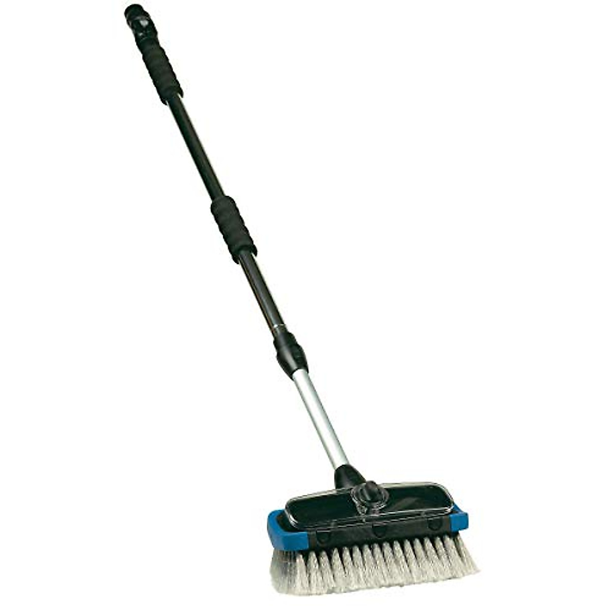Carrand 93984 10" Flow-Thru Suds-N-Go Bi-Level Wash Brush With 71" Extension Pole