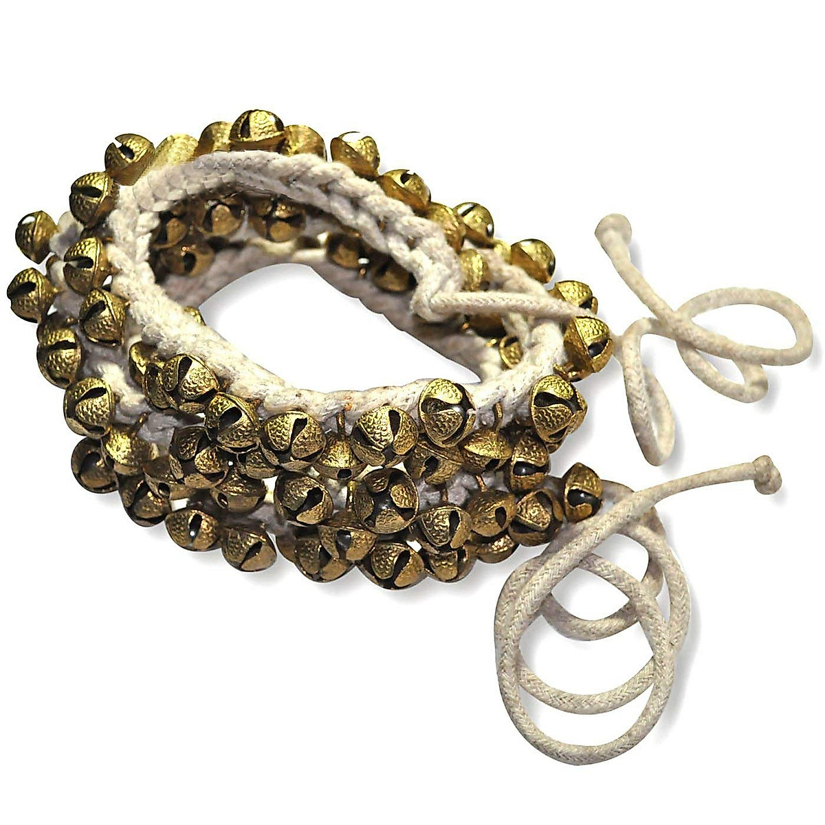 Arts Of India Ghungroo 50-50 Bells Pair, Ghungru 2 cm 14 No. Big Bells (Total 100 Bells) Dancing Bells ghungroo kathak 50 bells