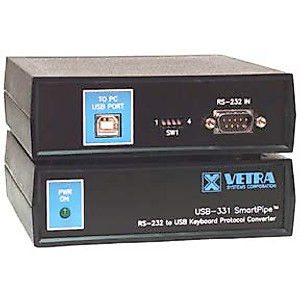 USB-331 Serial (RS232 - ASCII) to USB Keyboard Protocol Converter