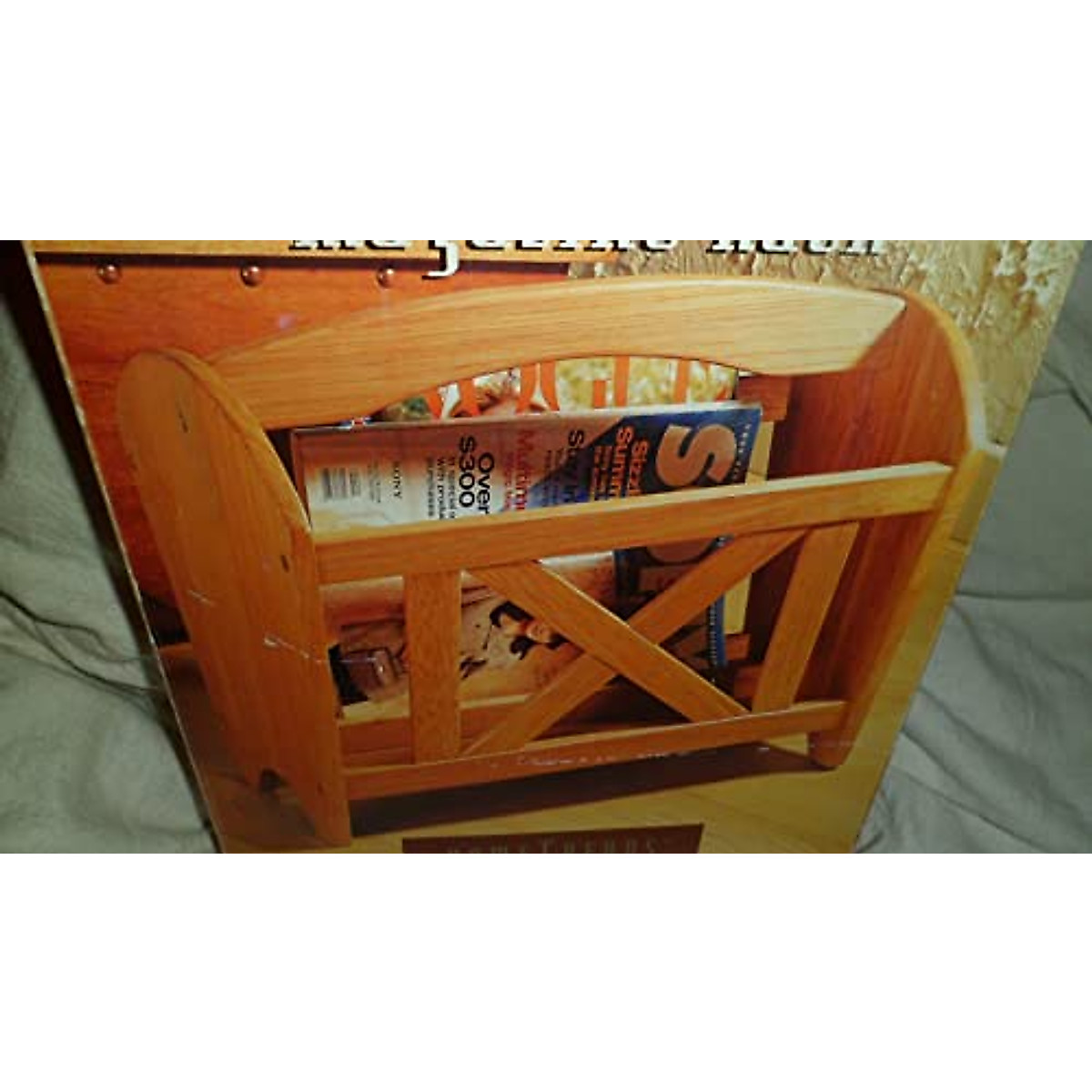 Trends Home Solid Hardwood Magazine Rack New Old Stock