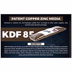 Premier Water Systems KDF 85 + Catalytic Carbon Water Filter 2.5" x 20" Fits Slim Blue Standard 20" Housing | Commercial RO, Hydroponics