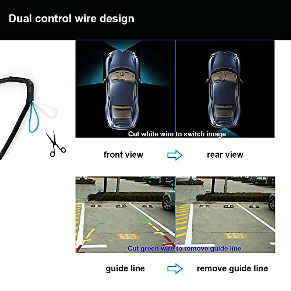 REARMASTER® New Upgrade Vehicle Backup Camera, 6 Led Night Vision High Definition Clear Picture