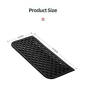 Alfanxi Car Net Pocket Alcantara Matarial Phone Holder Net Storage Fit for Most of Car Models (Brown)