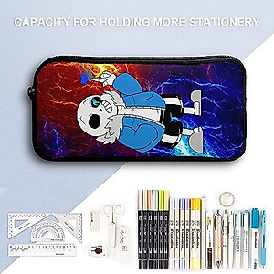 Un-der_tale Sans Backpack with Lunch Box Pencil Case 3 Piece Set Laptop Daypack Lunch Bag for Men Women
