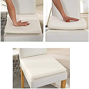 Ecloud Shop Chair Cushion, Square Seat Pads Non-Slip Soft Memory Foam Cushion for Dining Garden Kitchen Home Sofa Décor (2PCS,Blue)