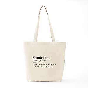 CafePress Feminism Definition Tote Bag Canvas Tote Shopping Bag