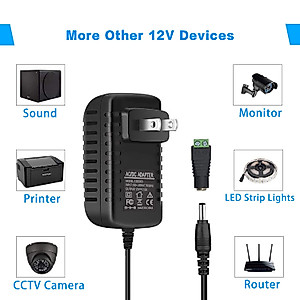 12V 2A 24W Power Supply AC 100V-240V to 12V 2A Adapter Wall Mounted 12V Switching for DC12V CCTV Camera LED Strip Light rc Balance Charger